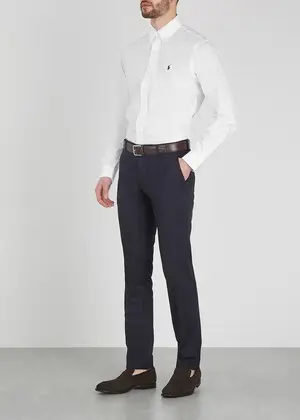 Polo Ralph Lauren Custom Cotton-poplin Shirt - White