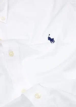 Polo Ralph Lauren Custom Cotton-poplin Shirt - White