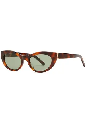 Saint Laurent Cat-eye Sunglasses - Brown