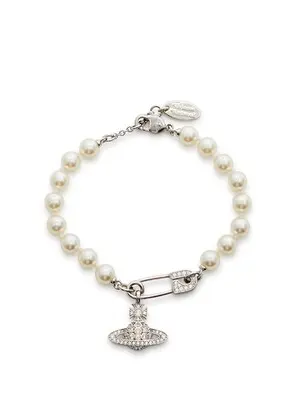 VIVIENNE WESTWOOD Lucrece Embellished Faux Bracelet - Pearl