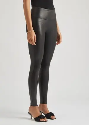 Spanx Faux Stretch-leather Leggings