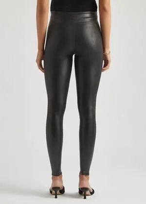 Spanx Faux Stretch-leather Leggings