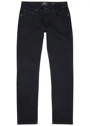 7 For All Mankind Slimmy Luxe Performance Jeans - Dark Blue