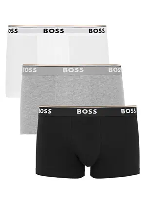 BOSS Stretch-cotton Boxer Trunks Multicoloured