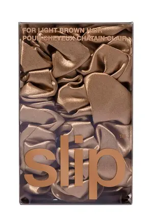 Slip Silk Scrunchies - Light Brown