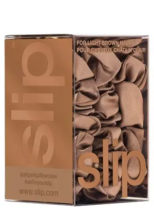 Slip Silk Scrunchies - Light Brown