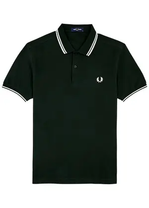 Fred Perry M3600 Piqué Cotton Polo Shirt - Dark Green