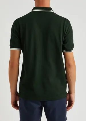 Fred Perry M3600 Piqué Cotton Polo Shirt - Dark Green