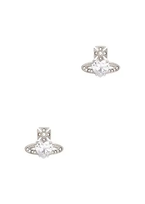 VIVIENNE WESTWOOD Ariella Embellished Orb Stud Earrings - Silver
