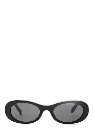 Miu Miu Eyewear Oval-frame Sunglasses - Black