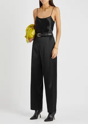 Vince Hammered Satin Camisole - Black