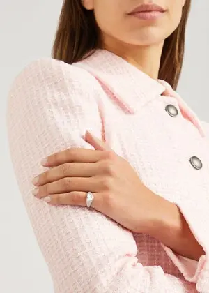Yvonne Léon Baby Chevaliere Glittered Pinky Ring