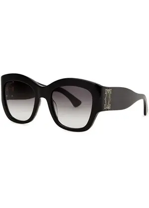 Cartier Signature C De Sunglasses - Black