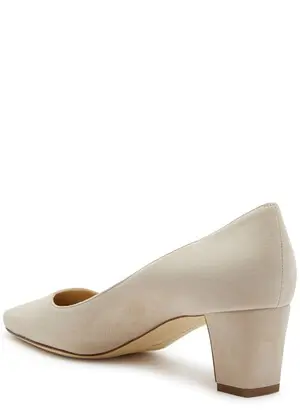 Manolo Blahnik Okkatopla 50 Suede Pumps