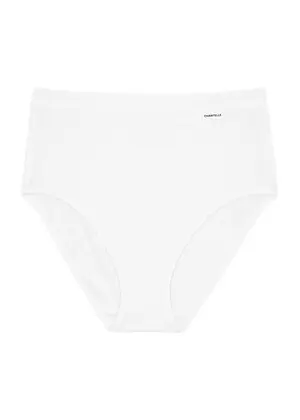 Chantelle Comfort High-waist Stretch-cotton Briefs - White