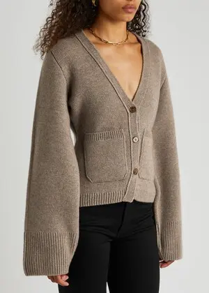 Khaite Scarlet Cashmere Cardigan