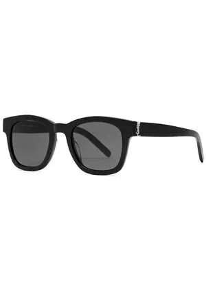Saint Laurent Wayfarer Style Sunglasses - Black
