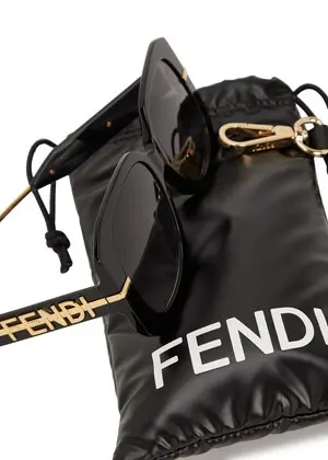 Fendi Graphy Square-frame Sunglasses