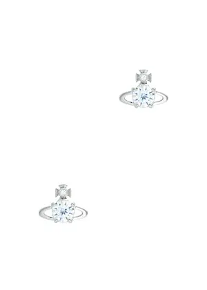 VIVIENNE WESTWOOD Reina Crystal Orb Stud Earrings - Silver