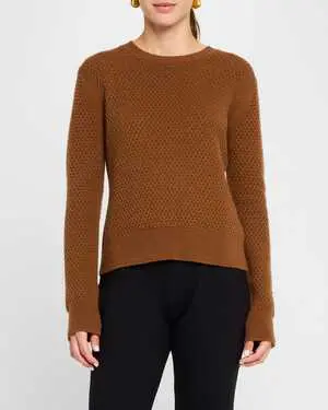 Max Mara Ellade Crewneck Cashmere Sweater - Camel
