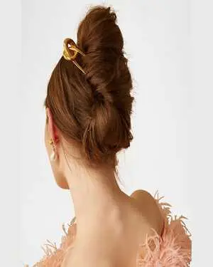 LELET NY Glossy Knotted Brass Hair Pin