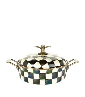 MACKENZIE-CHILDS Courtly Check Casserole Dish - Black