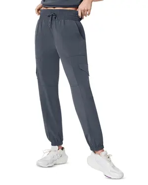 Spanx On The Move Cargo Jogger Pants - Dark Storm