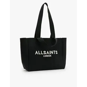 ALLSAINTS Izzy Logo-jacquard Tote - Black