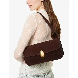 NEOUS Phoenix Baguette Shoulder Bag - Dark Chocolate