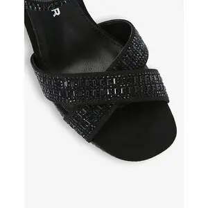 Kurt Geiger Fleur Bead-embellished Platform-heel Woven Sandals