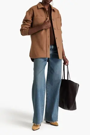 FRAME Embroidered Felt Jacket