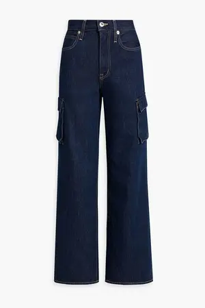 SLVRLAKE Grace High-rise Wide-leg Cargo Jeans