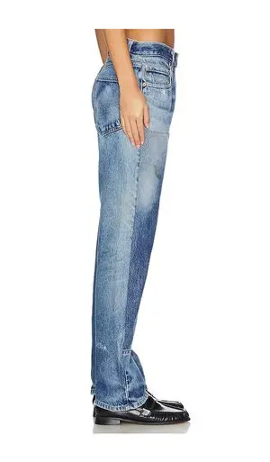 ALIGRACE Vintage Carpenter Jeans - Denim-medium