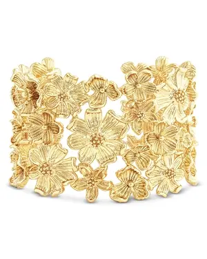 ANABEL ARAM Wildflower Cuff Bracelet - Gold