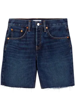 RE/DONE Raw-cut Denim Shorts