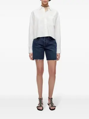 RE/DONE Raw-cut Denim Shorts