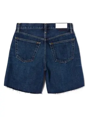 RE/DONE Raw-cut Denim Shorts
