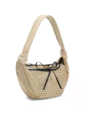 LEMAIRE Fortune Croissant Filt Bag - Neutrals