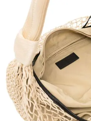 LEMAIRE Fortune Croissant Filt Bag - Neutrals