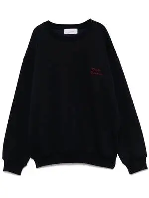 Giada Benincasa Slogan-embroidered Sweatshirt - Blue