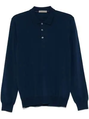 Corneliani Virgin Wool Polo Sweater