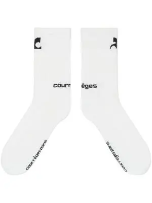 COURREGES Logo-print Socks
