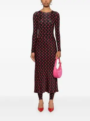 MARINE SERRE Moon-print Jumpsuit - Black