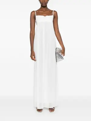 Jacquemus The Peplo Robe Dress - White