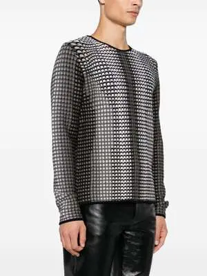 MARINE SERRE Logo-jacquard Jumper