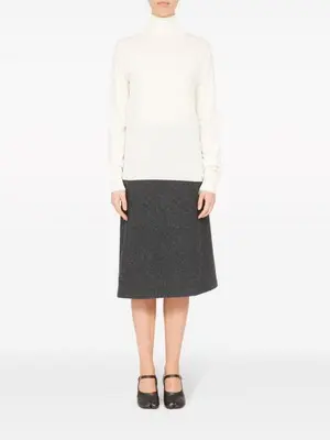 MAISON MARGIELA High-neck Merino-wool Sweater - White