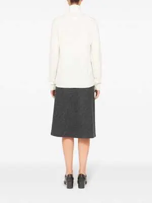 MAISON MARGIELA High-neck Merino-wool Sweater - White