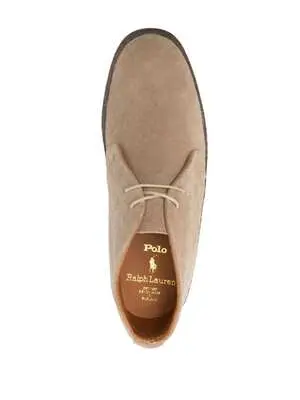New ? Polo by Ralph Lauren Men’s Brown Suede Derby Shoes Polo Ralph Lauren Waldon Derby Shoes - Brown | Editorialist main image 4