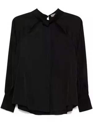 D.exterior Satin Blouse
