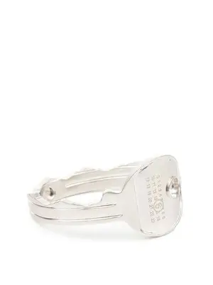 MAISON MARGIELA Finished Brass Key Cuff Bracelet - Silver